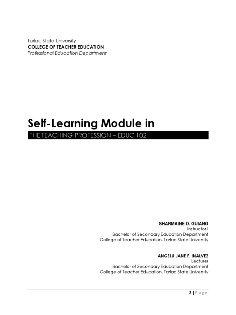 Educ 102 Midterm | PDF | Profession | Teachers