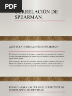 Rho de Sperman | PDF | Coeficiente de correlación de rango de Spearman | Estadísticas
