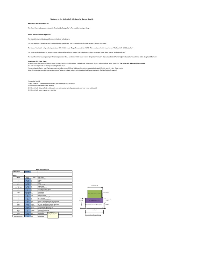 Barge Resistance Software | PDF | Tugboat | Software
