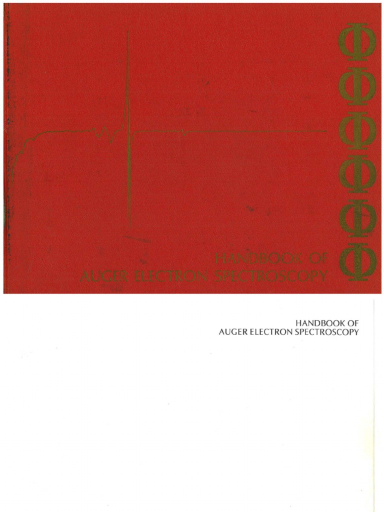 Auger Electron Spectroscopy Handbook | PDF | Spectroscopy | Electron