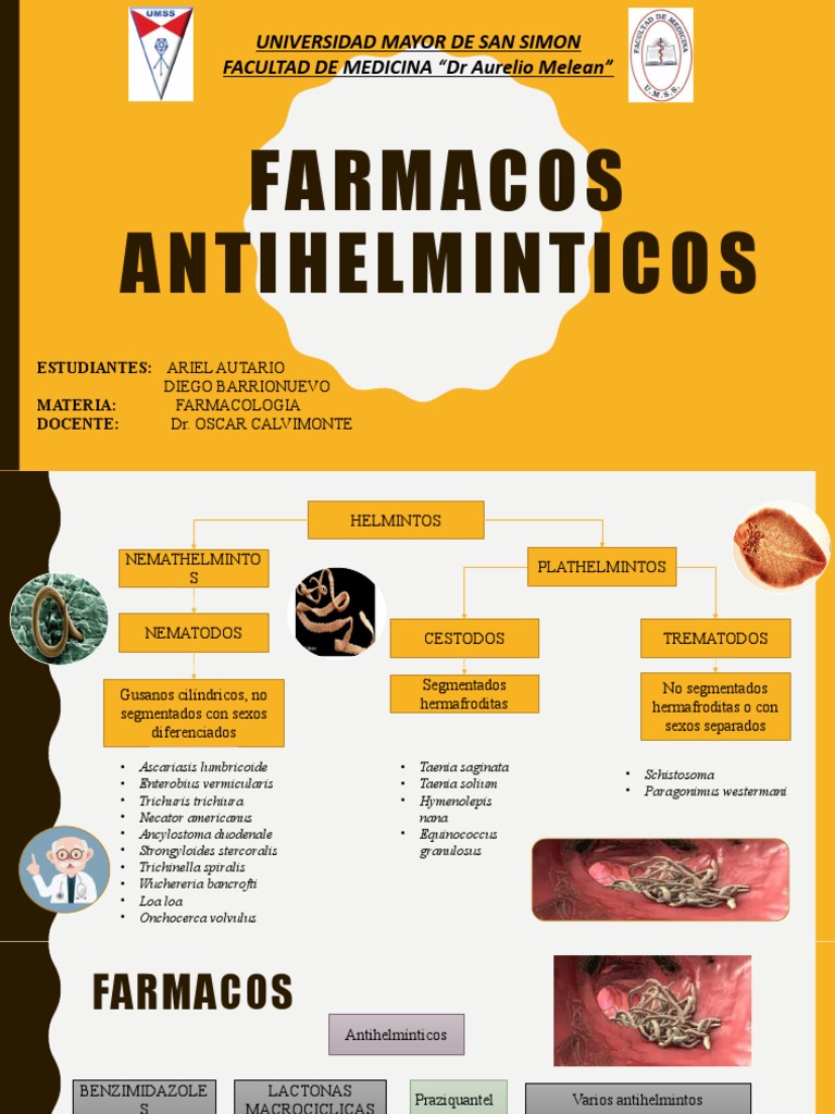 Farmacos Antihelminticos | PDF | Drogas | Medicina