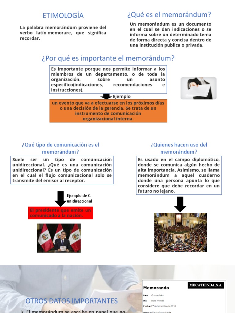 Guía sobre el memorándum institucional | PDF