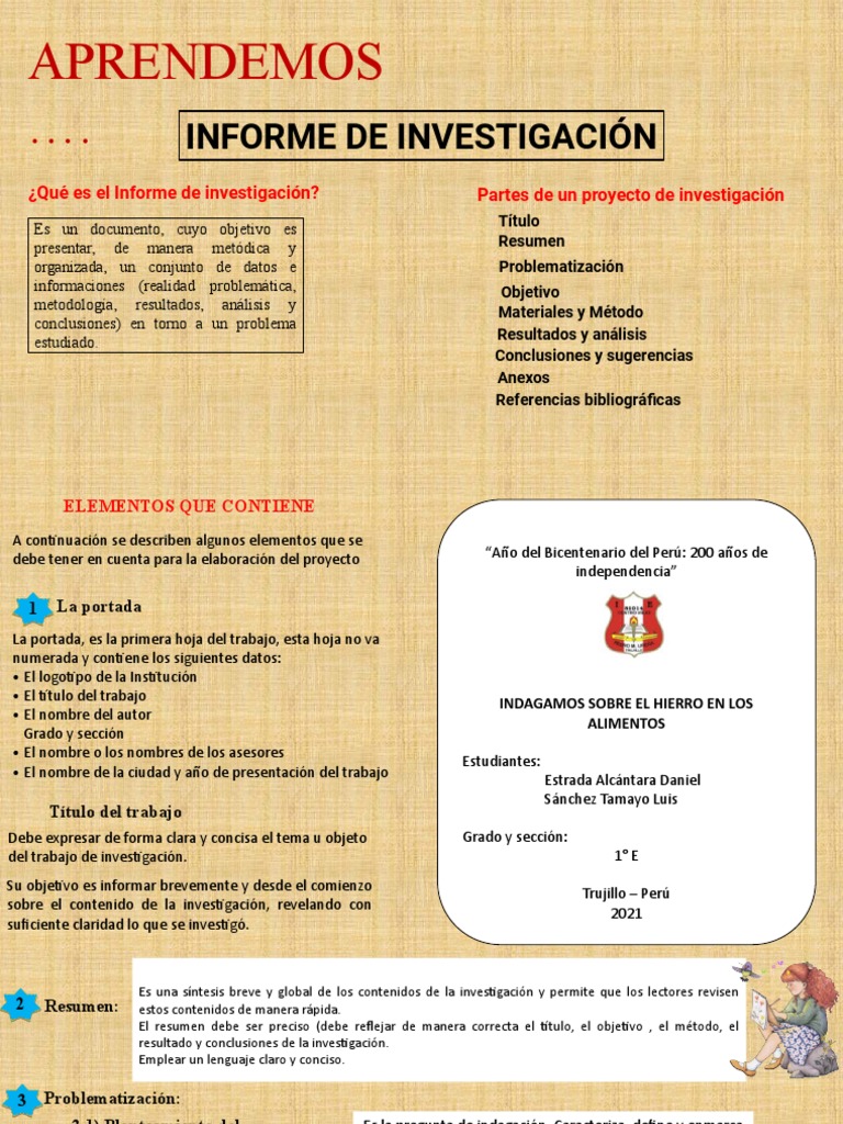 Modelo de Informe de Investigación | PDF | Hipótesis | Método científico