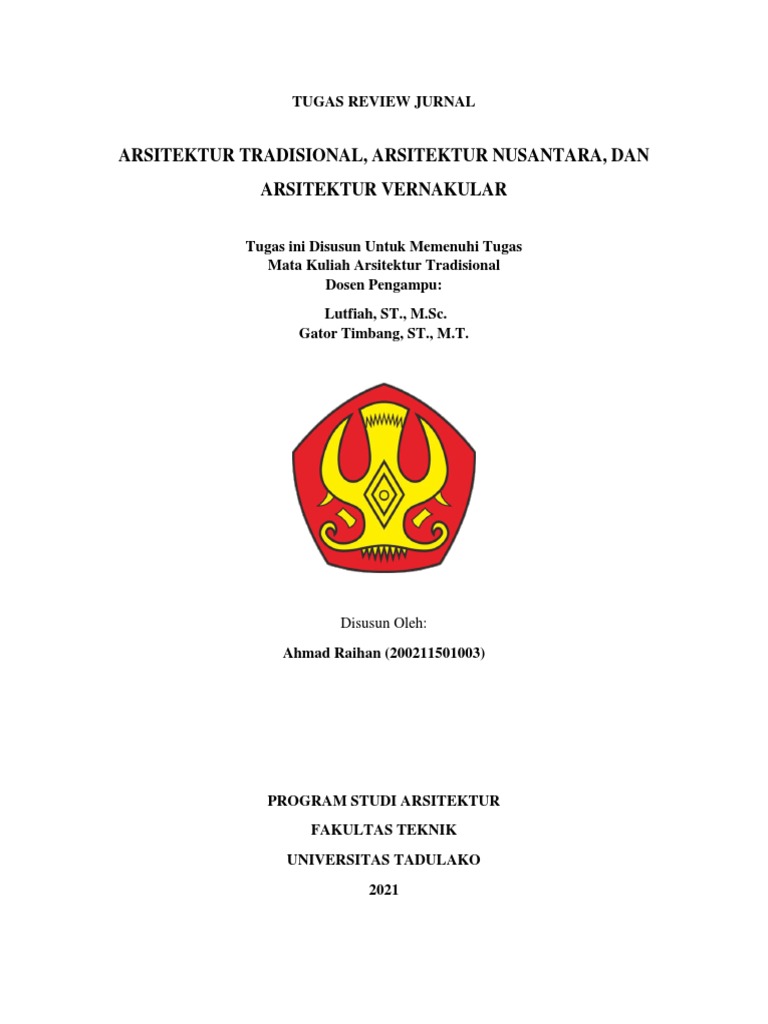 Ahmad Raihan - 200211501003 - Tugas Review Jurnal - Arsitektur ...
