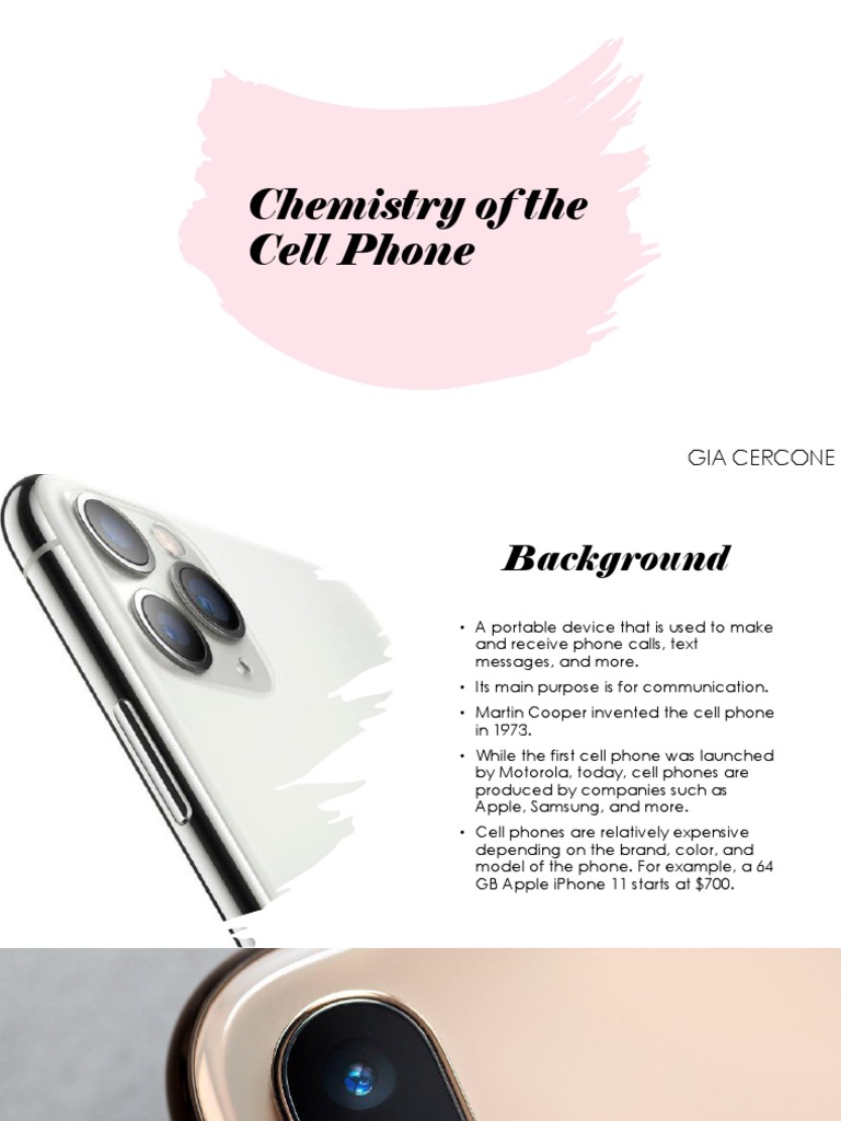 Chemistry of The Cell Phone Final Project | PDF | Ion | Chemical Bond