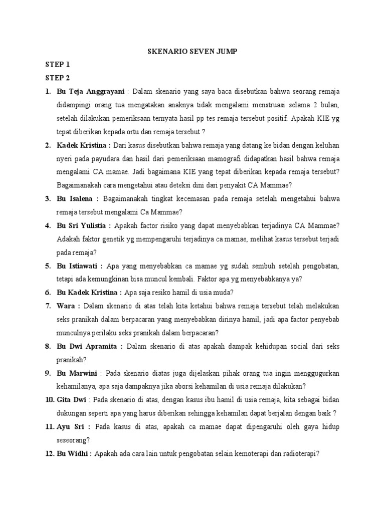Skenario Seven Jumps FIX | PDF