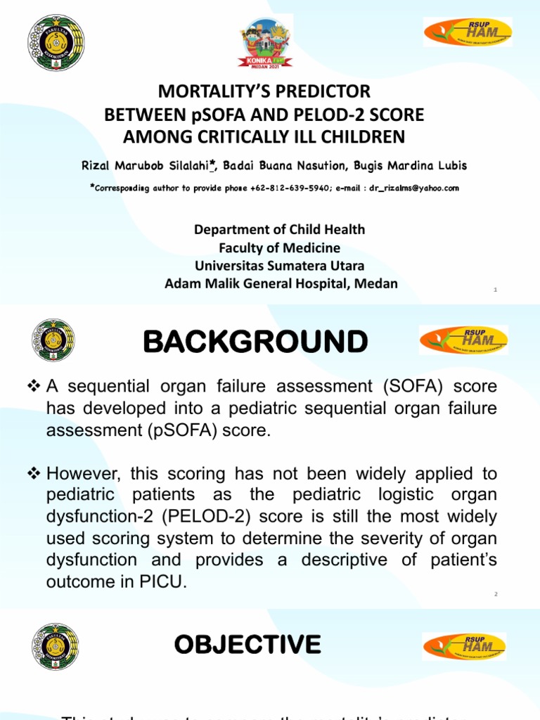 Pelod Vs Sofa Scoring in Pediatric | PDF | Receiver Operating ...