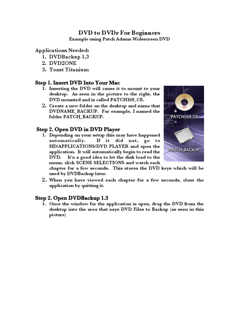 DVD To DVDR For Beginners | PDF | Computer File | Dvd