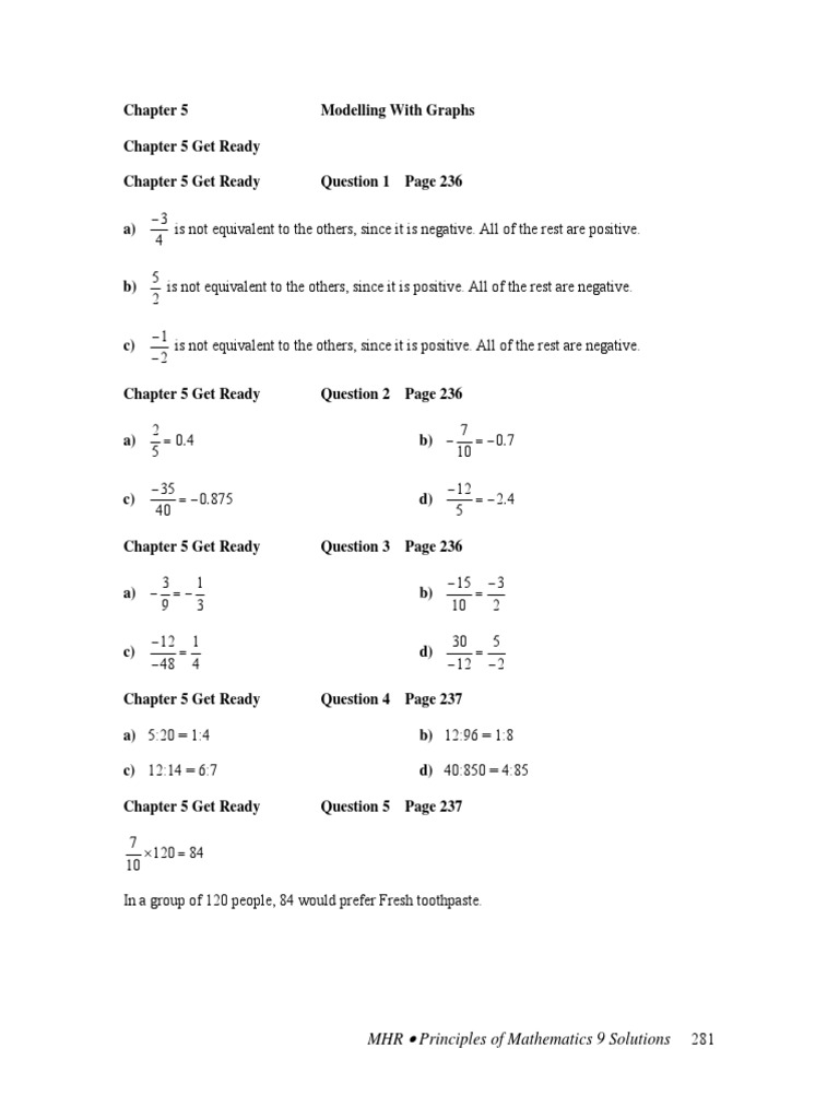 Pom9 Solutions Chapter 5 | PDF | Nonlinear System | Slope