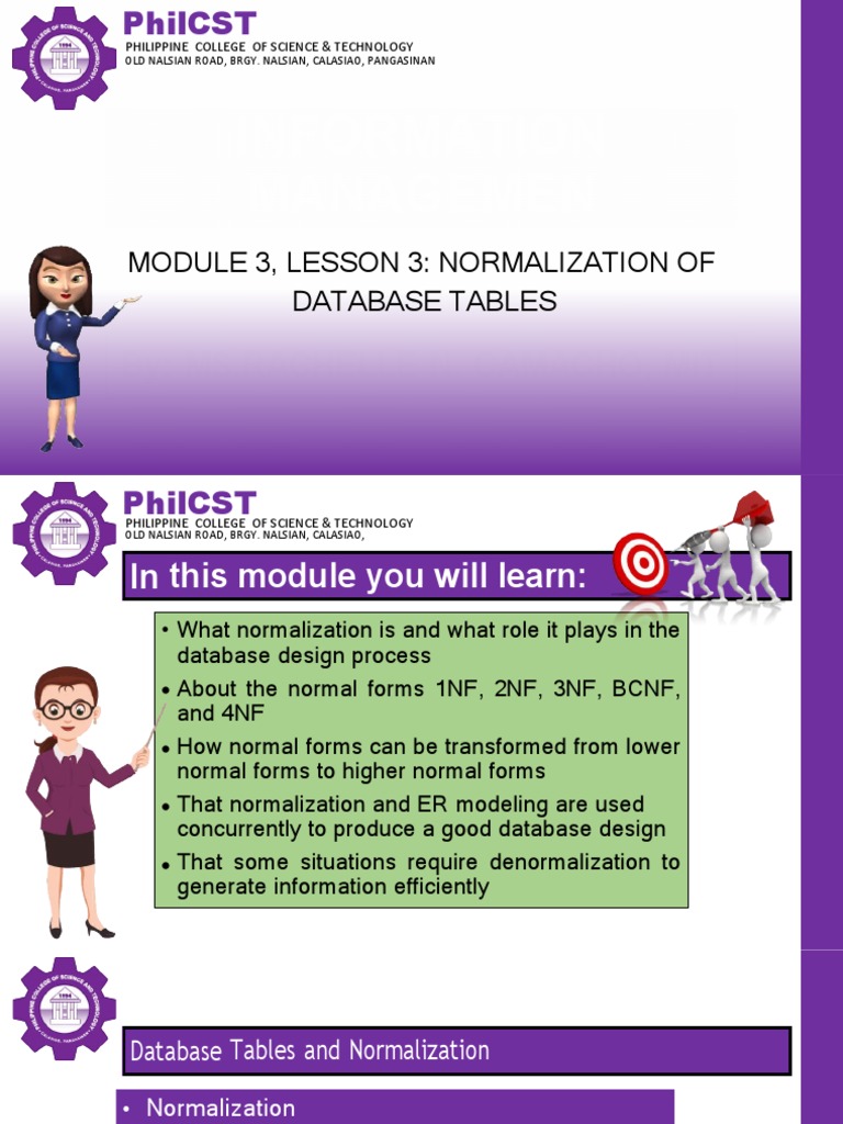 IM Module 3, Lesson 3 | PDF | Database Design | Databases