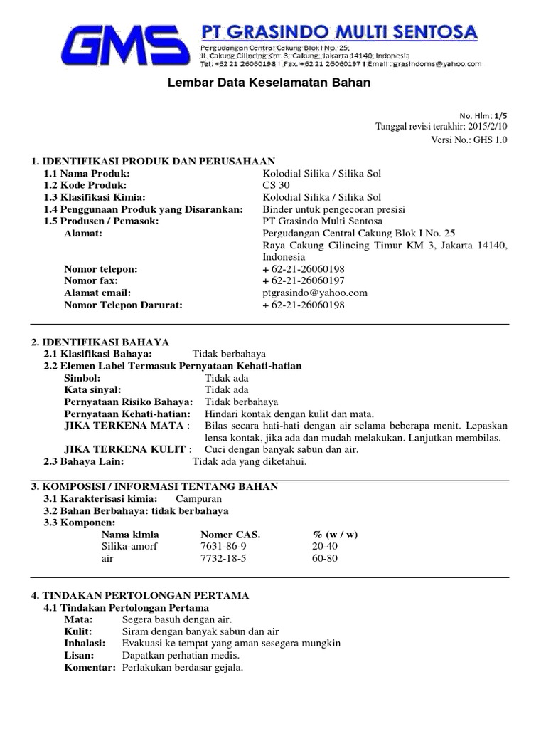 LDKB Colloidal Silica | PDF