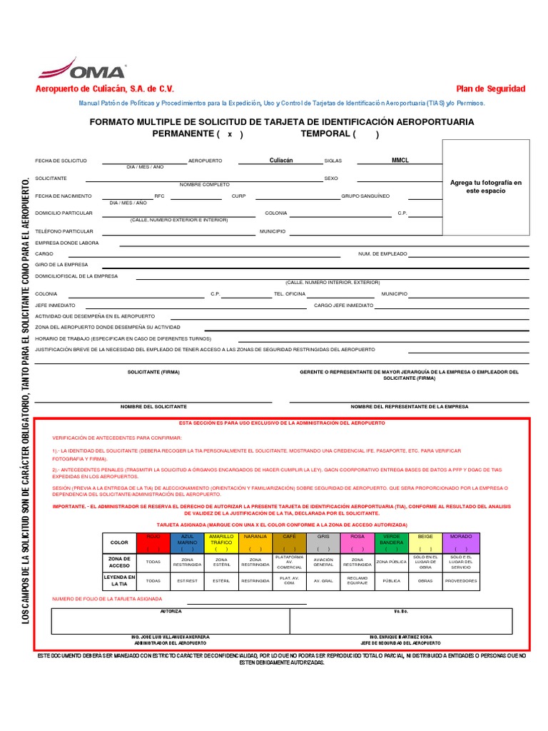 2 - Formato Multiple TIA CUL | PDF | Aeropuerto