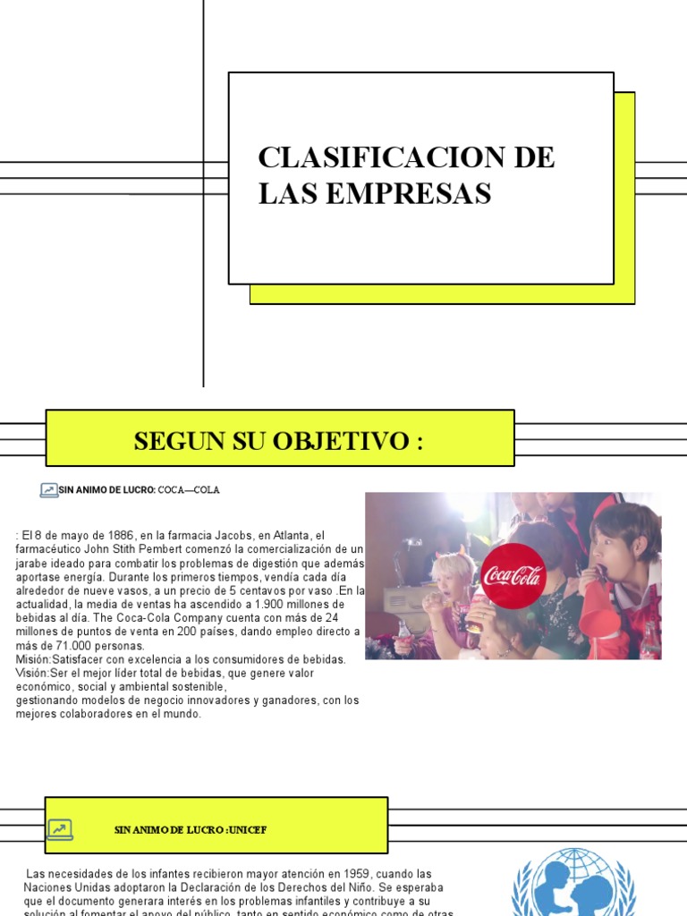 Clasificaciones de Las Empresas Con Ejemplos | PDF