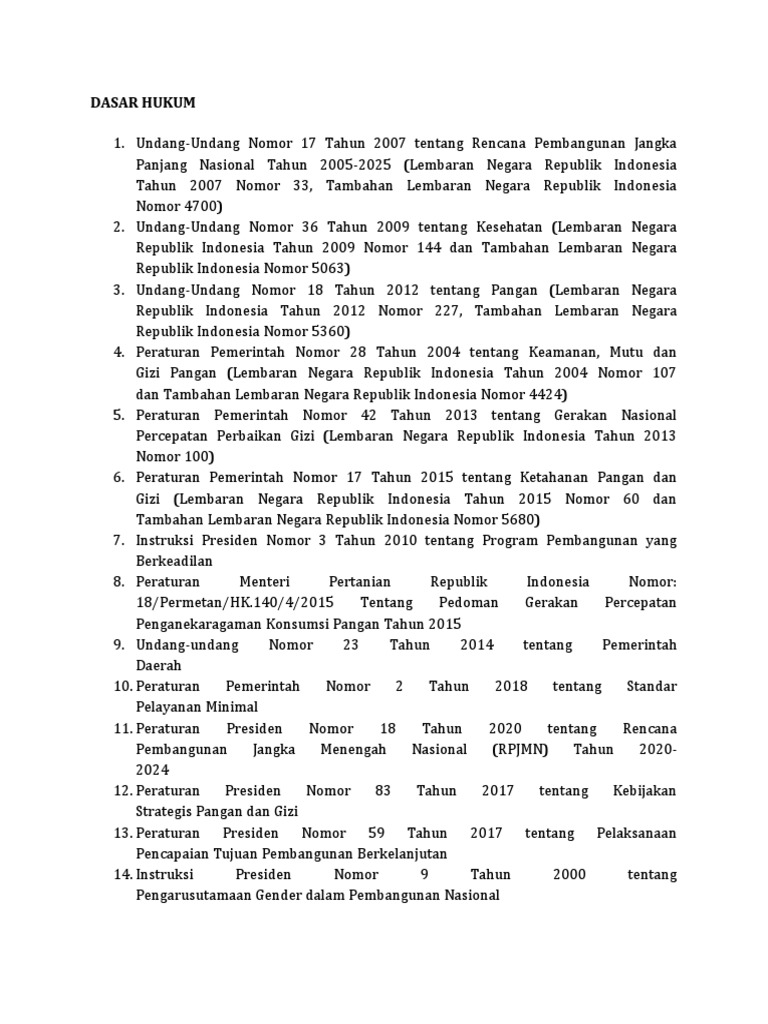 Dasar Hukum RAD-PG DKI Jakarta | PDF