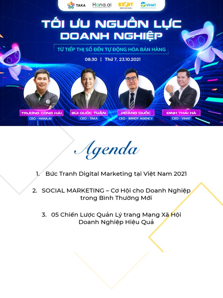 Webinar Tối Ưu Nguồn Lực DN - Social Marketing BRNDY | PDF