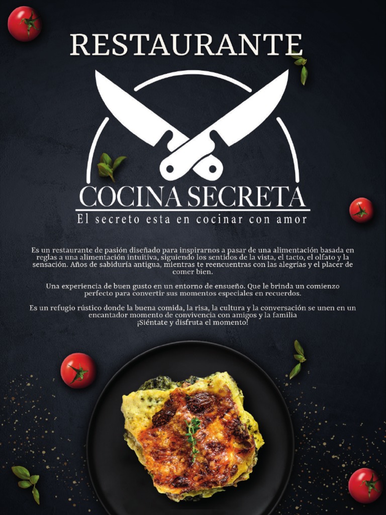 Menu Cocina Secreta | PDF