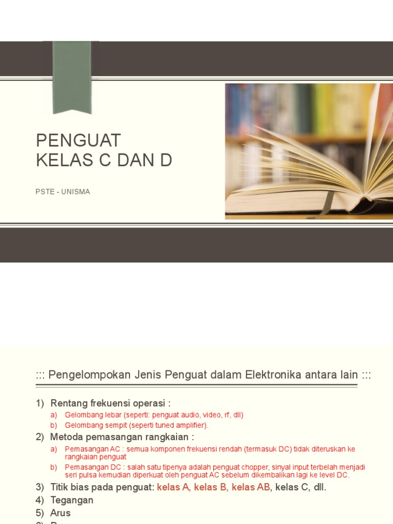 Penguat Daya 04 Kelas C Dan Kelas D Pdf