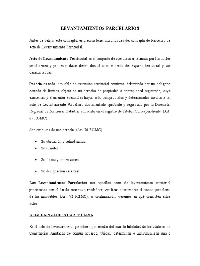 Regularización Parcelaria en RD | PDF | Propiedad | Regulación