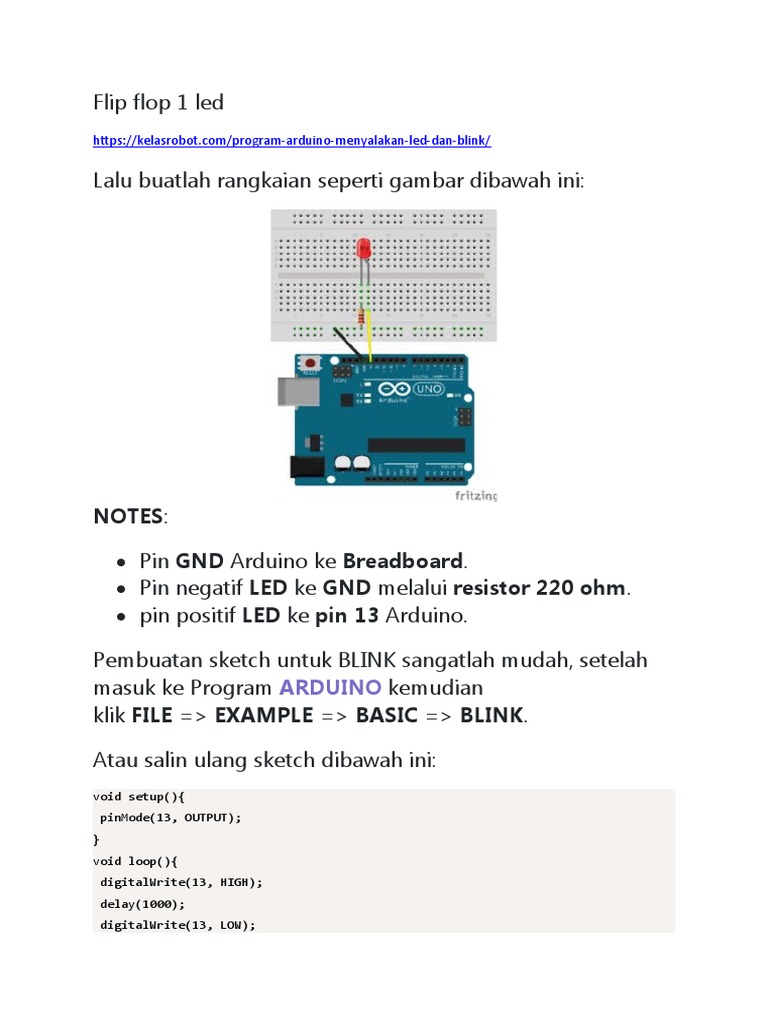 Flip Flop 1 Led | PDF