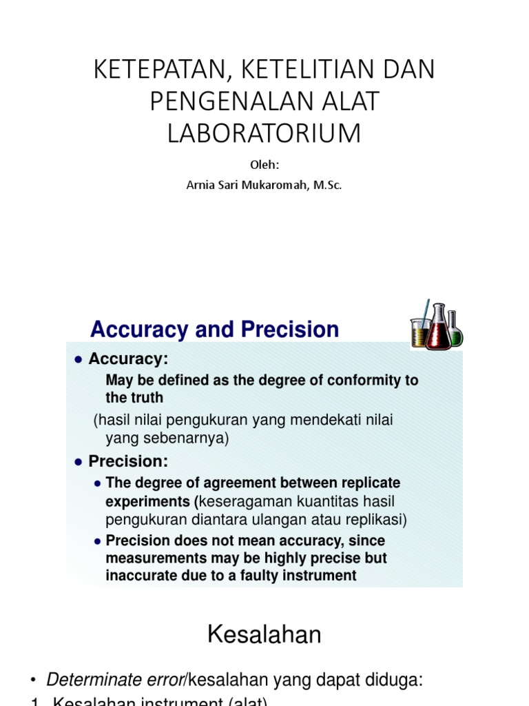 Ketepatan, Ketelitian Dan Pengenalan Alat Laboratorium | PDF