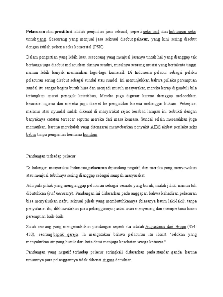 Artikel Pelacuran | PDF