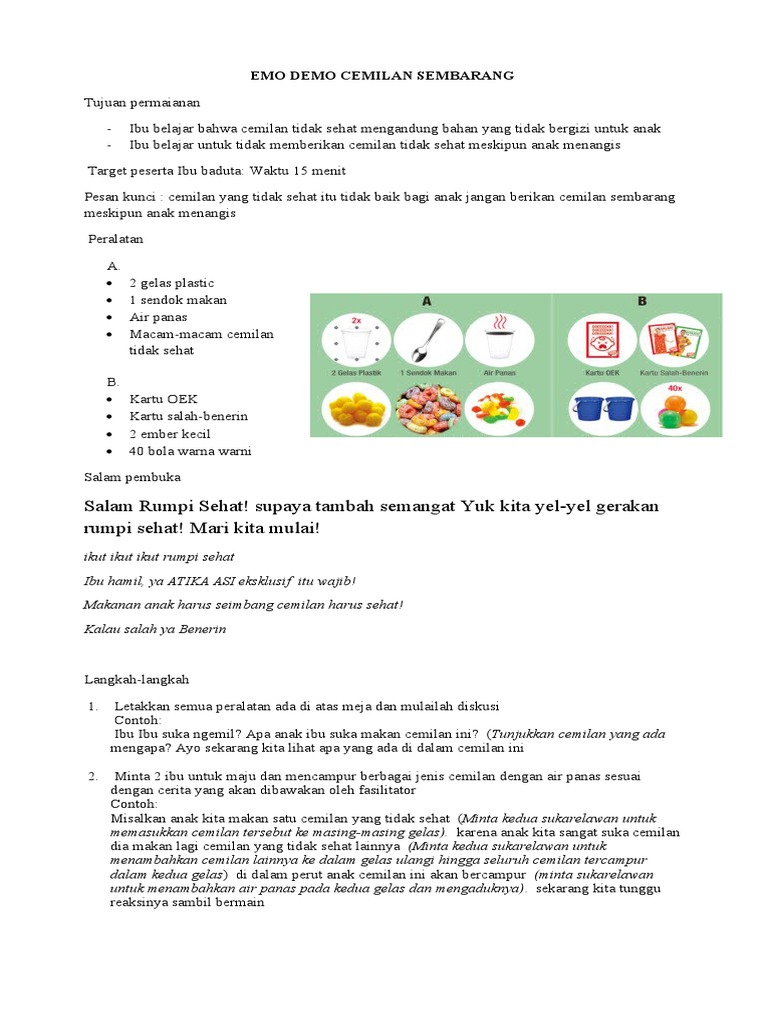 Emo Demo Cemilan Sembarang New | PDF