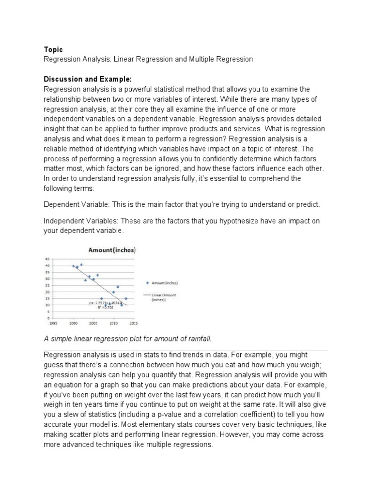 Regression Analysis Linear And Multiple Regression Pdf Regression Analysis Linear Regression