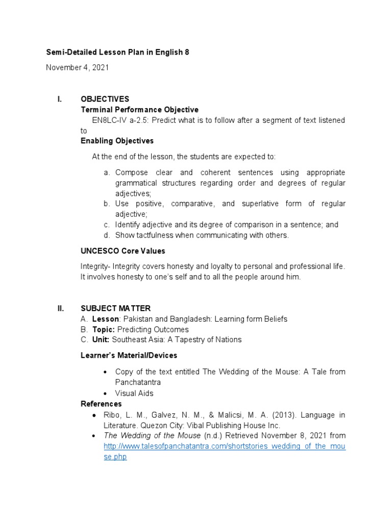 Lesson Plan | PDF | Communication | Lesson Plan