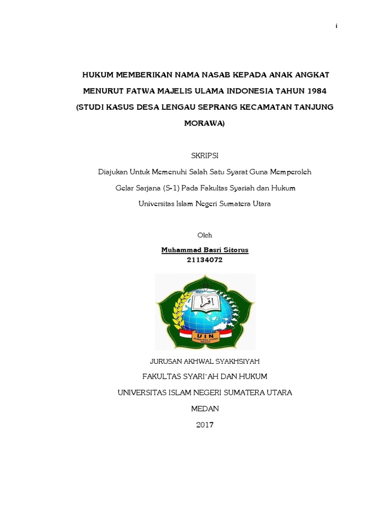 Skripsi M.Basri Sitorus Dalam PDF | PDF