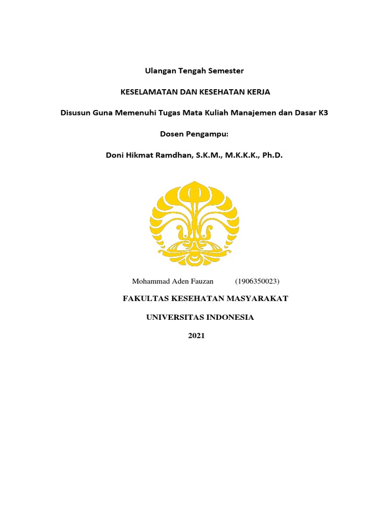 UTS M.AdenFauzan 1906350023 | PDF