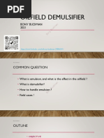Demulsifier Bottle Test Procedure | PDF | Emulsion | Petroleum