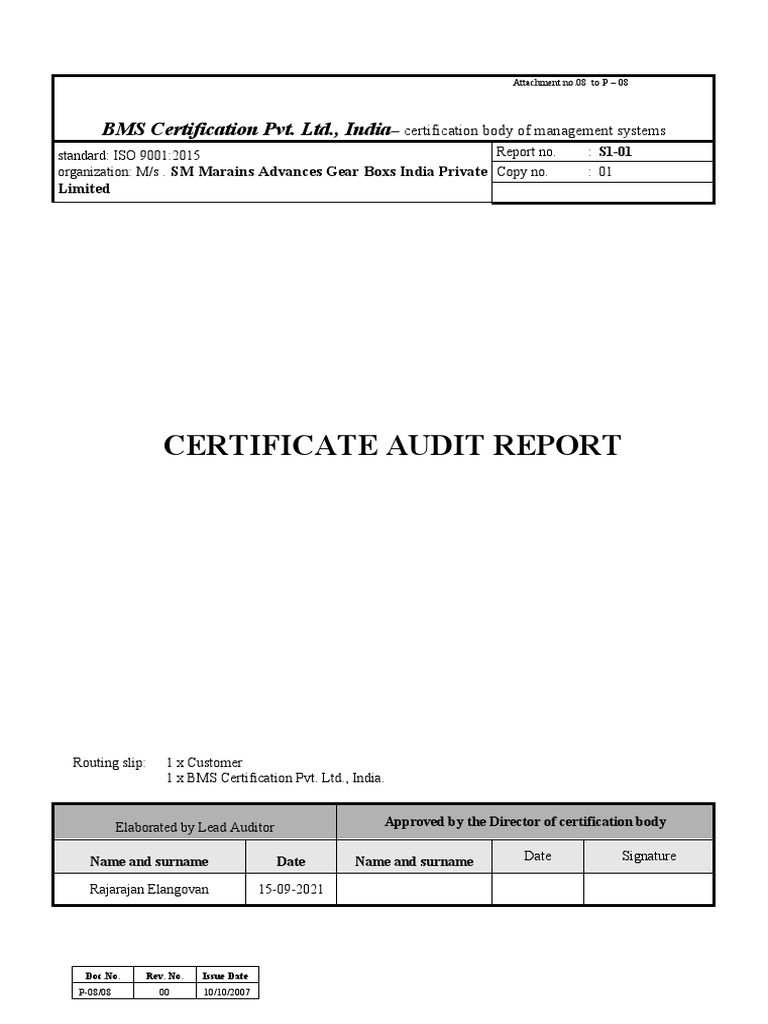 BMS Surveillance Audit Report | PDF | Audit | Verification And Validation