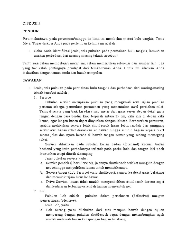 Diskusi 5 Pendor | PDF