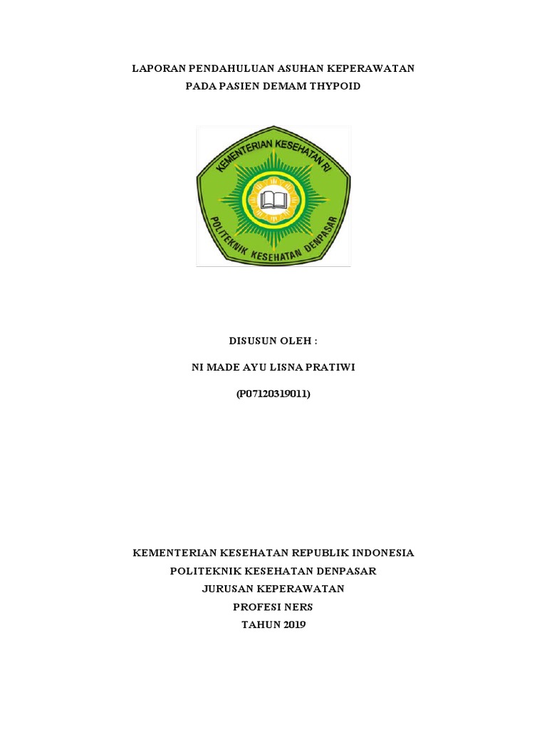 LP Demam Thypoid Lisna | PDF