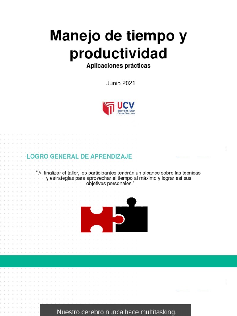 Manejo Efectivo Del Tiempo | PDF | Motivacional | Motivación
