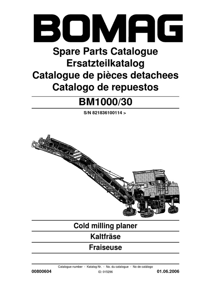 Ersatzteilkatalog BM1000 - 30 | PDF