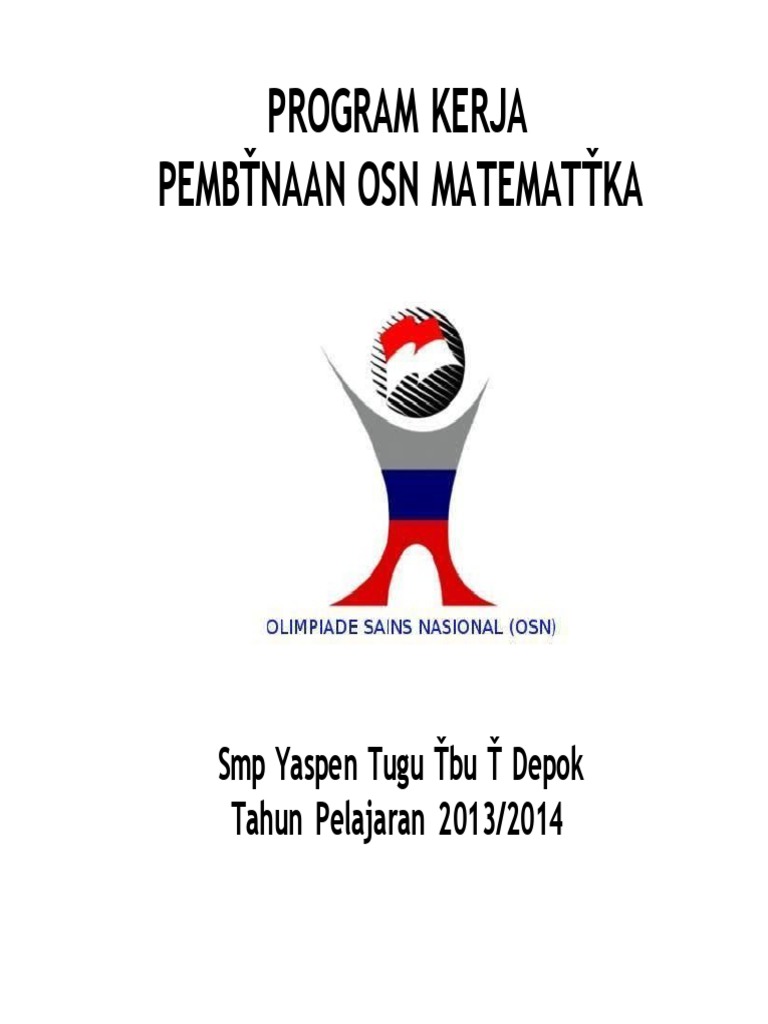 Program Kerja Pembinaan Osn Matematika PDF Free | PDF