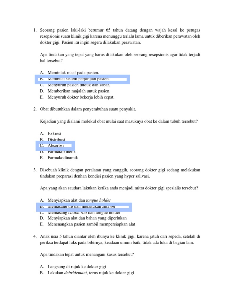 Soal 01-60 Try Out Ukom-Dikonversi | PDF | Pengembangan Diri | Kesehatan Holistik