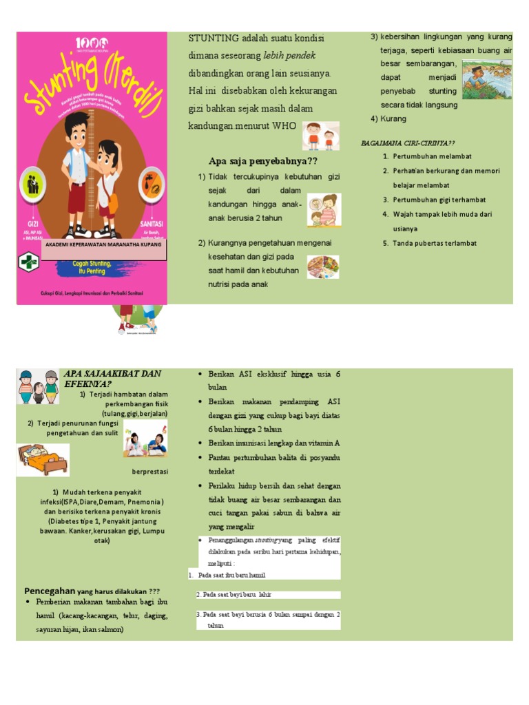 Leaflet Stunting | PDF