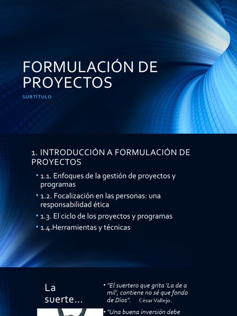 Guía Completa Para La Formulación De Proyectos Pdf Planificación 2822