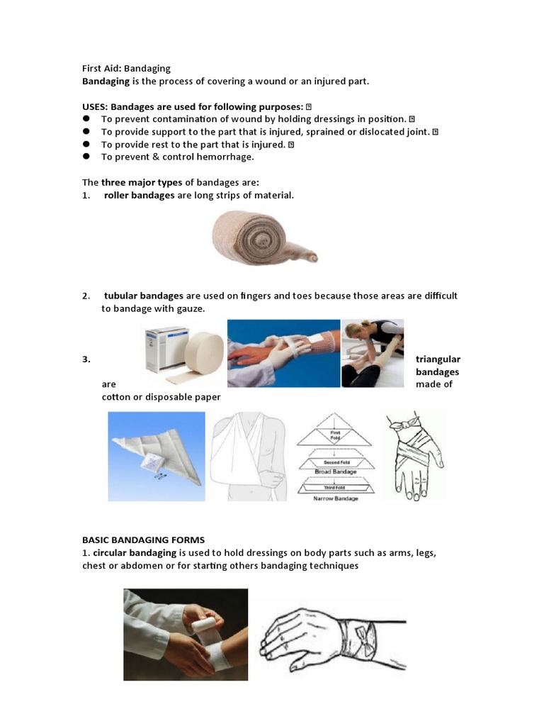 Bandaging Techniques | PDF | Anatomical Terms Of Motion | Elbow