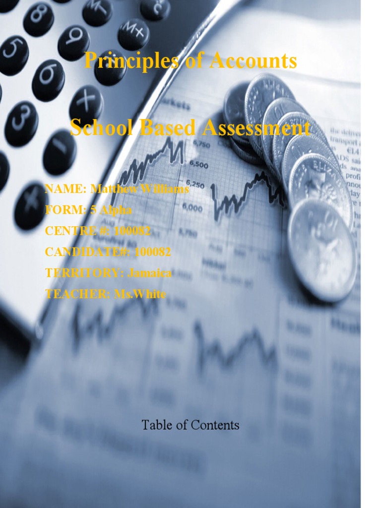 Principles of Accounts SBA | PDF | Revenue | Expense