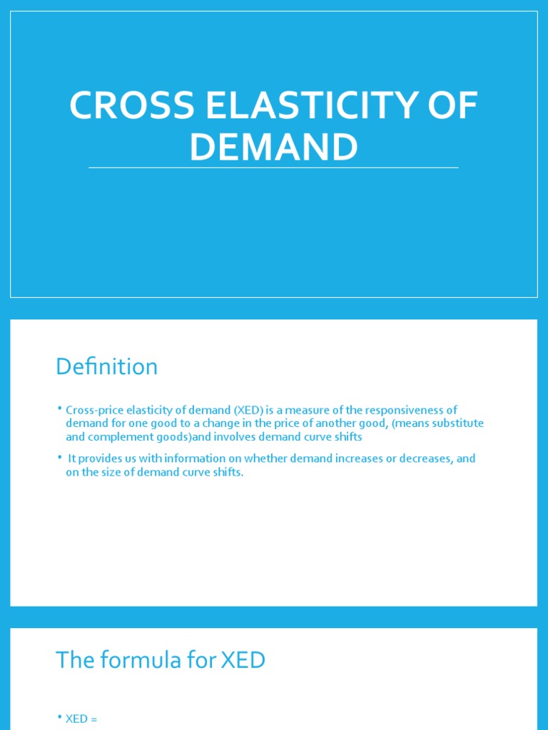 Cross Elasticity of Demand Explained: Definition, Formula, and Examples ...