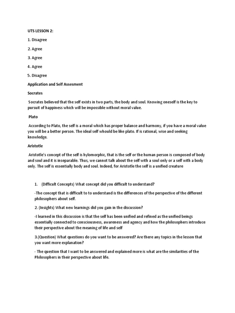 Uts Lesson 2 | PDF | Philosophy | Science & Mathematics