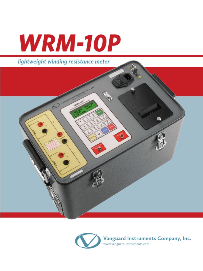 WRM-10P: Lightweight Winding Resistance Meter | PDF | Electrical ...
