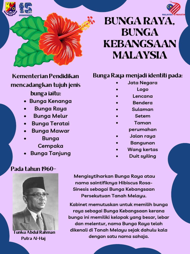 Bunga Raya, Bunga Kebangsaan Malaysia | PDF