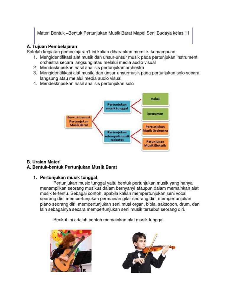 Bentuk Pertunjukan Musik Barat | PDF | Seni