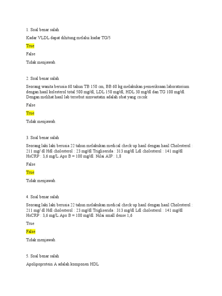 Kuis 4 Kimklin Teori | PDF | Kesehatan Holistik