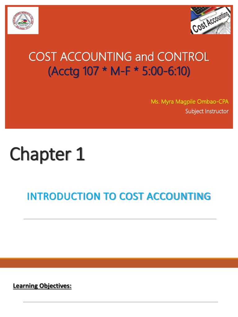 Lecture - CAaC107 2021 Chapter01 | PDF | Inventory | Accounting