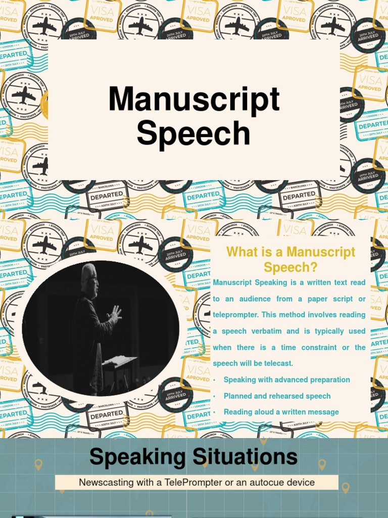 Manuscript Speech | PDF | Manuscript | Cognition